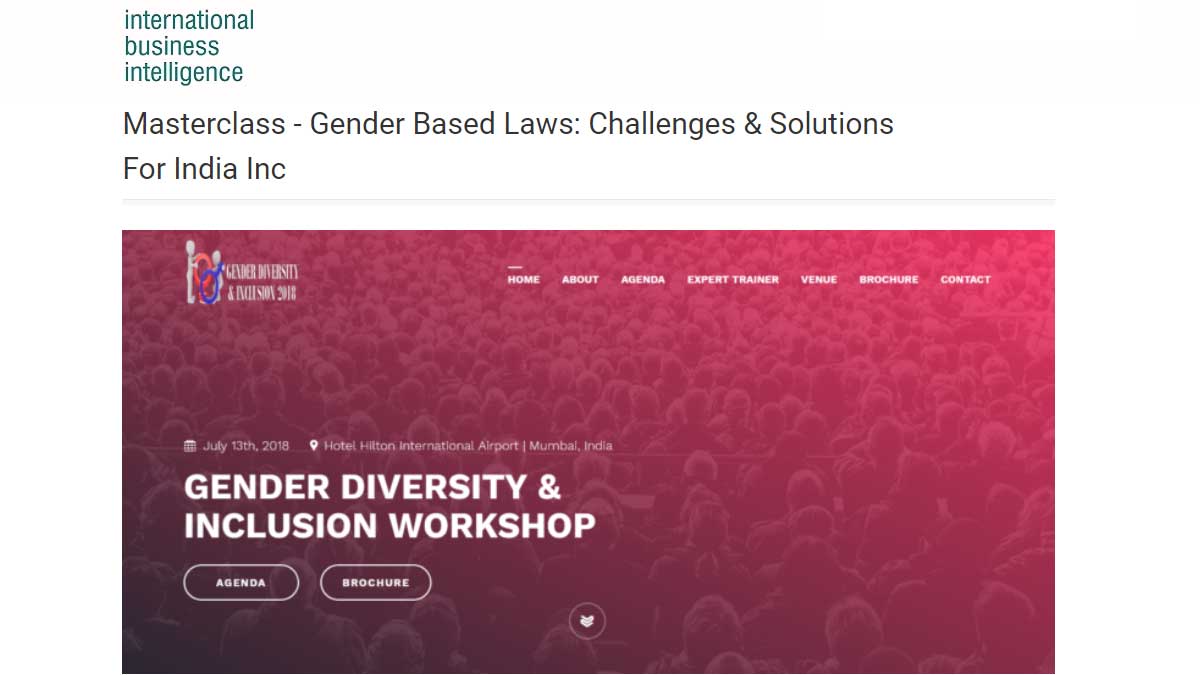 11 Dec 2019 - Masterclass - Gender Based Laws: Challenges & Solutions ...
